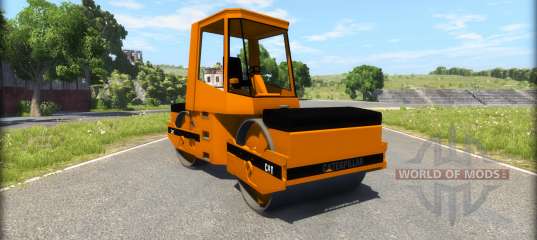 De asfalto, rolo Caterpillar para BeamNG Drive