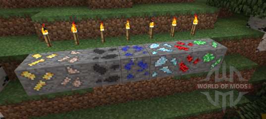 Realistic Ores [16x][1.8.8] para Minecraft
