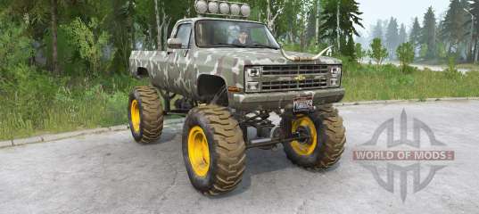 Chevrolet K30 Fleetside 1985〡off-road para MudRunner