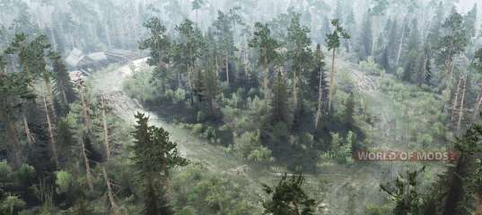 Floresta pantanosa. Variante 2 para MudRunner
