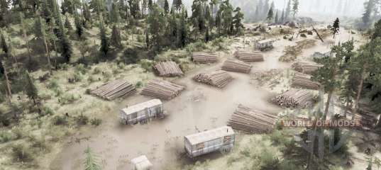 Através do deserto para as montanhas para MudRunner