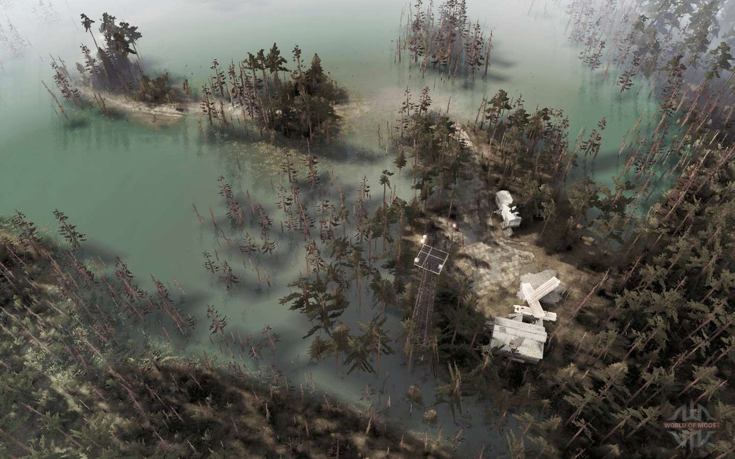 Mapa Marshland para MudRunner